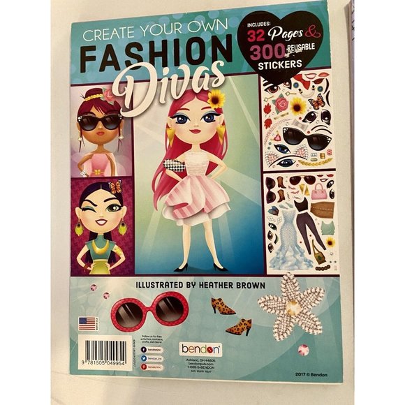 Bendon | Toys | Bendon Fashion Diva Sticker Book Witch Sticker Book ...